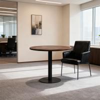 China Simple Style Wood Coffee Table with Steel Feet Eco-Friendly Commercial Furniture 120x60x45cm for sale