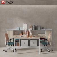 China L Shaped Office Desk with Storage Cabinet 450lb Capacity E0 Grade Particle Board for sale