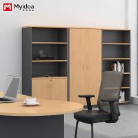China Wooden Filing Cabinet 3 Drawer Lockable Office Storage High Cabinet 450lb Capacity for sale