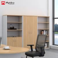 China Wooden Filing Cabinet 3 Drawer Lockable Office Storage High Cabinet 450lb Capacity for sale