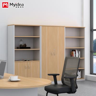 China Wooden Filing Cabinet 3 Drawer Lockable Office Storage High Cabinet 450lb Capacity for sale