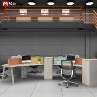 China Modern 6-Person Office Desk with Screen 450lb Capacity E0 Grade Particle Board for sale