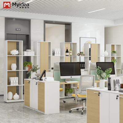 China Multi functional partition cabinet, office universal triamine board storage and storage display partition cabinet for sale