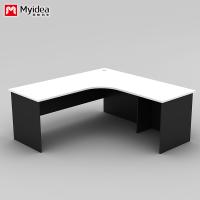 China L-Shape Standing Computer Desk 450lb Capacity E0 Grade Particle Board Corner Office Desk for sale