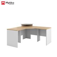 China L-Shape Standing Computer Desk 450lb Capacity E0 Grade Particle Board Corner Office Desk for sale