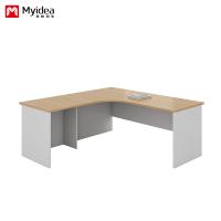 China L-Shape Standing Computer Desk 450lb Capacity E0 Grade Particle Board Corner Office Desk for sale