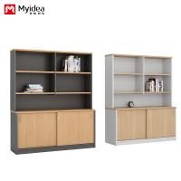 China Modern Office Sliding Door File Cabinet 450lb Capacity E0 Grade Particle Board for sale
