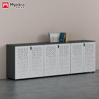 China Steel Wood Filing Cabinet 3 Drawer E0 Grade Particle Board 450lb Capacity Office Storage for sale