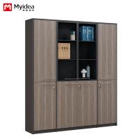 China Office Filing Cabinet with Glass Door Light Strip 3 Drawer Storage 450lb Capacity for sale