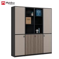 China Office Filing Cabinet with Glass Door Light Strip 3 Drawer Storage 450lb Capacity for sale