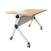 China Eco-Friendly Adjustable Folding Training Table Steel Legs Rectangle 1800x750mm for sale