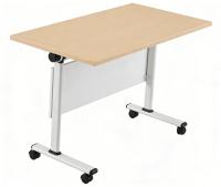 China Eco-Friendly Adjustable Folding Training Table Steel Legs Rectangle 1800x750mm for sale