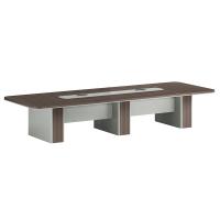 China Arc-Shaped PVC Foil Coated Conference Table 180x90cm Smooth Paint-Like Finish Executive Meeting Desk for sale