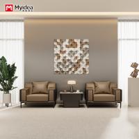 China Modern Italian Leather Office Sofa 3 Seater 1780x830x840mm with Coffee Table Set for sale