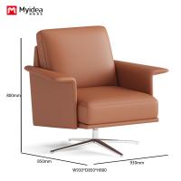 China Modern PU Leather Office Sofa 3 Seater 1780mm Lobby Furniture Hotel Clubhouse Business for sale