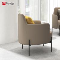 China Modern Office Leather Sofa Couch High Density Foam 1780mm Heavy Duty Reception Seating for sale