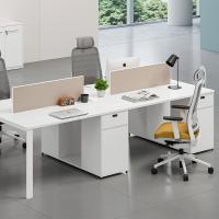 China Modern Wooden Workstation Desk with Storage 450lb Capacity Freestanding L Shaped Design for sale