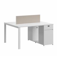 China Modern Wooden Workstation Desk with Storage 450lb Capacity Freestanding L Shaped Design for sale