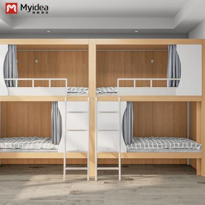 China Customizable Capsule Hotel Bed 4600x900x2400mm with 12mm Splints and 5cm Mattress - High Stability Design for sale