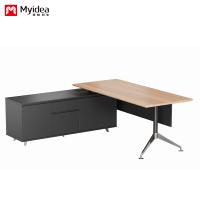 China Myidea Export and Foreign Trade Supervisor Desk L-shaped Boss Desk with Sub Cabinet Office Desk for sale