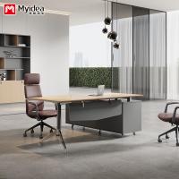 China Myidea Export and Foreign Trade Supervisor Desk L-shaped Boss Desk with Sub Cabinet Office Desk for sale