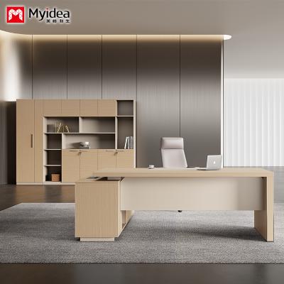 China Light Colored Supervisor Desk, Single Person Writing Desk with Main Desk, Computer Desk for sale