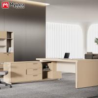 China Light Colored Supervisor Desk, Single Person Writing Desk with Main Desk, Computer Desk for sale