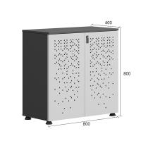 China Steel Wood Combination Filing Cabinet Cabinet Door Made of Cold-rolled Steel Electrostatic Powder Coating for sale
