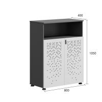 China Steel Wood Combination Filing Cabinet Cabinet Door Made of Cold-rolled Steel Electrostatic Powder Coating for sale