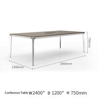 China Conference Table with Adjustable Wiring, Die-casting Aluminum Alloy Steel Feet, Versatile Conference Room for sale