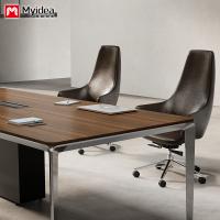 China Conference Table with Adjustable Wiring, Die-casting Aluminum Alloy Steel Feet, Versatile Conference Room for sale