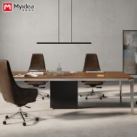 China Conference Table with Adjustable Wiring, Die-casting Aluminum Alloy Steel Feet, Versatile Conference Room for sale