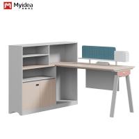 China Light Colored Supervisor Desk, Single Person Writing Desk with Main Desk, Computer Desk for sale