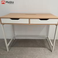 China Support customization Customizable Double-drawer Desk in Apartment Dormitory Melamine Board Material for sale