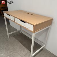 China Support customization Customizable Double-drawer Desk in Apartment Dormitory Melamine Board Material for sale