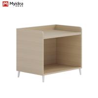 China Modern Luxury Nightstand Bedside Cabinet Simple Bedside Tables with Steel Frames in Various Styles for sale