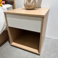 China Modern Luxury Nightstand Bedside Cabinet Simple Bedside Tables with Steel Frames in Various Styles for sale