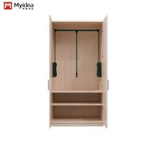 China Customizable File Cabinet for apartment Storage A Wardrobe for Nursing Homes with Adjustable Hanging Rods for Easy Access for sale