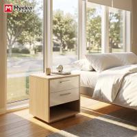 China Nightstand with Built-in Charging Ports – Durable Melamine-Faced Finish for Modern Bedside Convenience. for sale