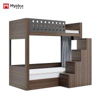 China Sturdy Bunk Bed with Integrated Storage Stairs – Ideal Dual-Bunk for College Dorms and Apartment Living. for sale