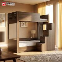 China Sturdy Bunk Bed with Integrated Storage Stairs – Ideal Dual-Bunk for College Dorms and Apartment Living. for sale