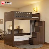 China Sturdy Bunk Bed with Integrated Storage Stairs – Ideal Dual-Bunk for College Dorms and Apartment Living. for sale