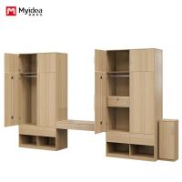 China Wardrobe & Desk Combo Unit – Space-Saving 2-in-1 Design with Eco-Friendly Board, Perfect for Apartments and Hotels for sale