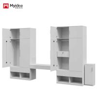 China Wardrobe & Desk Combo Unit – Space-Saving 2-in-1 Design with Eco-Friendly Board, Perfect for Apartments and Hotels for sale