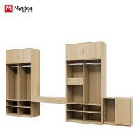 China Wardrobe & Desk Combo Unit – Space-Saving 2-in-1 Design with Eco-Friendly Board, Perfect for Apartments and Hotels for sale