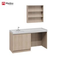 China Commercial-Grade Bathroom Vanity with Sintered Stone Deck – Waterproof & Stain-Resistant, Ideal for Apartment Complexes and Hotels. for sale