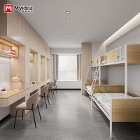 China Twin-over-Twin Bunk Bed with Steel-and-Wood Hybrid Construction – Sturdy Modular Design for Apartments, Dorms, and Hotels. for sale