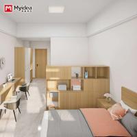 China Complete Bedroom Furniture Package – Stylish Single Bed & Wardrobe Combo, Ideal for Apartments and Fully Furnished Suites. for sale