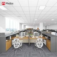 China customization Contemporary Single Employee Desk Durable Metal Wood Combination Modern Office Modular Furniture for sale