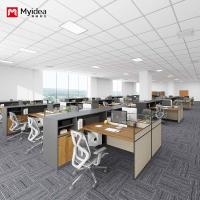 China customization Contemporary Single Employee Desk Durable Metal Wood Combination Modern Office Modular Furniture for sale